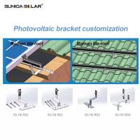China Aluminum SUS304 Solar Panel Bracket Dual Axis Solar Tracker Roller Mounting Bracket 5KW-10KW for sale