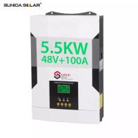 China 7000VA Smart Solar Inverter Charge Controller 5.5 Kw Solar Inverter for sale