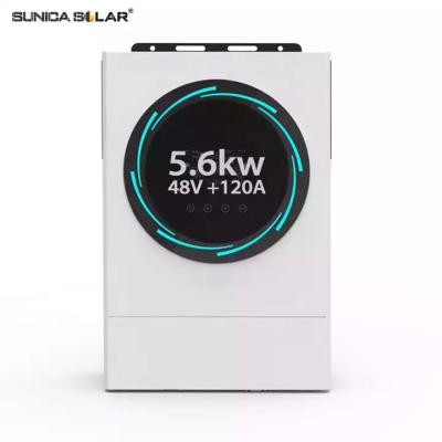 China Off Grid Hybrid Solar Inverter 3.6kW 5.6kW 240VAC 120A MPPT Charge Controller for sale