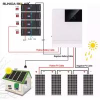 China 48V LiFePO4 Power Battery Wall Hybrid Solar System 10KWh Solar Generator for House for sale