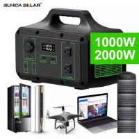 China ABS 1000W Solar Power Generator 2000W Peak Portable Power Station 500Wh Lithium for sale