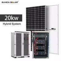 China 20KW Off Grid Solar Power System 460W Mono Panels Roof Mounting PV Kit for sale