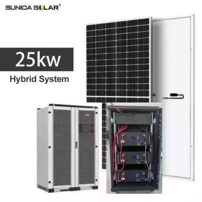 China MC4 Waterproof Off Grid PV System 25KW Pv Energy System  Battery Storage for sale
