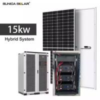 China Module Kit Solar Energy PV System 15kw On Grid Solar System Net Metering for sale