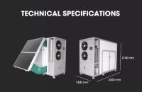 China 3HP Solar Heat Pump Food Dryer 13A 300-500kg Batch Industrial Dehydrator for sale