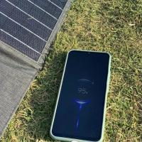 China Camping 2 Kickstands 100w Folding Solar Panels For Power Bank for sale