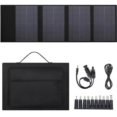 China 6.06A 120W Folding Solar Panel with Multiple Ports Slim Portable Camping Charger for sale