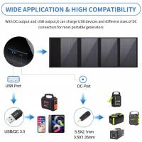 China 6.06A 120W Folding Solar Panel with Multiple Ports Slim Portable Camping Charger for sale
