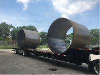 China Custom Metal Laser Cutting Steel Plate Rolling Forming Cone Parts 12 Gauge 48 Inch for sale