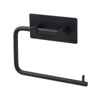 China Black Finish Square Bathroom Hardware Stainless Steel Black Toilet Paper Hook for sale