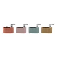 China 2N1 Sand Stone Soap Dispenser and Cleaning Ball Kitchen Utensil Caddy for Liquid Hand Soap for sale