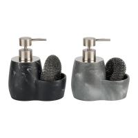 China 2N1 Sandtsone soap dispenser with Cleaning ball on side pocket utility caddy for sale