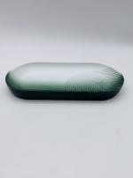 China Ombre green polyresin bathroom set resin hand soap bottle bath kit household item tumbler soap dish bowl brush for sale