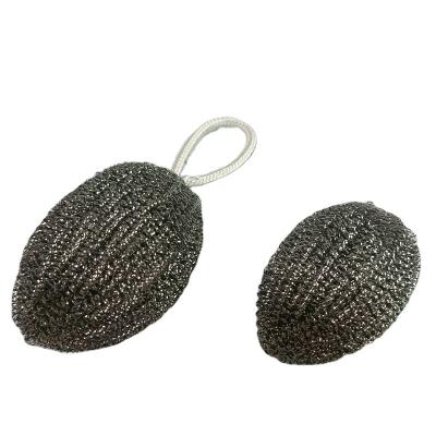 China JNKA Stainless Steel Scrubber JK-GS-001 - Rust-Resistant Kitchen Cleaning Ball with Hangable Design for sale