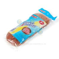 China 18g Copper Coated Steel Scourer 3-Pack | 75mm Diameter Eco-Friendly Kitchen Cleaning Pads for sale