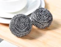 China Stainless Steel Scouring Ball 15g-30g with 0.13mm-0.18mm Wire for Kitchen Cleaning for sale