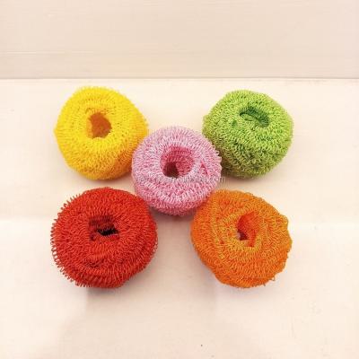 China Eco-Friendly Kitchen Cleaning Ball with Fiber Scourer - 15g/20g Weight Options, Rust-Free Spiral Design for Tough Stains for sale