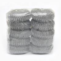 China 50g Zinc Coated Steel Scrubber 10-Pack - 90mm Diameter Galvanized Wire Mesh Pot Scourer for Kitchen Cleaning for sale