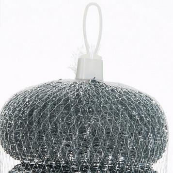 China Zinc Coated Galvanized Wire Pot Scourer with Net Bag - Bulk Packaging for Household & Commercial Use for sale
