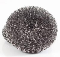 China Galvanized Stainless Steel GI Mesh Scourer Cleaning Ball 3.5 Inch Heavy-Duty Industrial Grade for sale