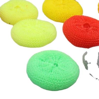 China 7g Household Cleaning Plastic Scourer Ball - 3-Piece Set with Custom Colors for Kitchen Utensils and Cookware for sale