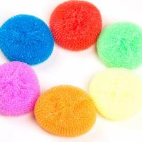 China 7g Plastic Scourer Cleaning Balls 4-Pack - PP Material Household Scrubber for Kitchen Utensils & Cookware for sale