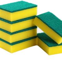 China Dual-Sided Kitchen Cleaning Sponge 10-Piece Pack with 70×58×40cm Carton Size for Efficient Dish Washing for sale