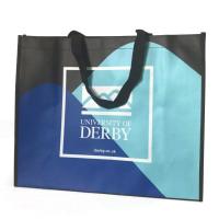 China 50cm OEM Laminated 100gsm Non Woven Shopping Bag for sale