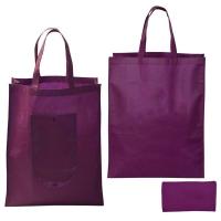 China foldable OEM handled 50x2.5cm 80gsm Green Non Woven Bag for sale