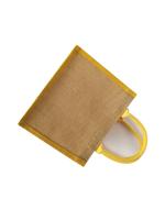 China Reusable No Print 30x12x30cm 380gsm Jute Shopping Bag for sale