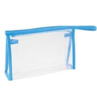 China Soft School PVC Zipper 0.15mm 22x7x15cm Pen Pencil Bag for sale