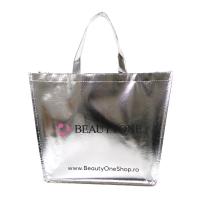 China 45x35x12cm Laminated Shopping 50cm RPET Eco Non Woven Bag for sale