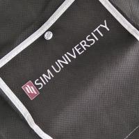 China CMYK 37x10x37cm 120gsm Drawstring Non Woven Tote Bags for sale