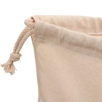 China Heavy Duty Cotton Drawstring 28x40cm 210D Canvas Hanging Hamper for sale