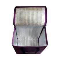 China Non Woven Wine 20x15x20cm 80gsm 2mm EPE Insulated Cooler Bag for sale