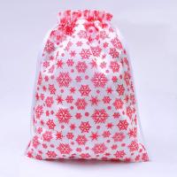China Christmas 120x0.4cm OEM PE 20cm Camouflage Drawstring Bag for sale