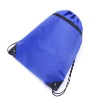 China Green 2 Color RPET 0.4cm 22x40cm Nylon Drawstring Bags for sale
