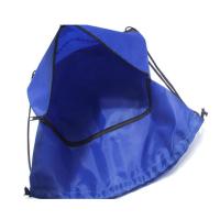China Green 2 Color RPET 0.4cm 22x40cm Nylon Drawstring Bags for sale