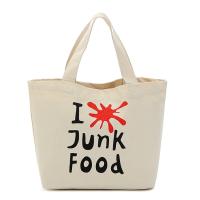 China Double Lines 50cm 34x40cm Reusable Canvas Shopping Bags for sale