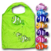 China Fish Colorful 210D 40x50cm CMYK Nylon Folding Shopping Bag for sale
