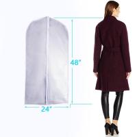China Closure Dresses White Nonwoven 120x52cm CMYK PEVA Bag Suit for sale