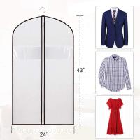 China Men Zippered Non Woven Fabric CMYK 9gsm 60x90cm Suit Holder for sale