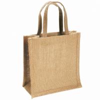 China Women Beach Medium Handled 50cm Jute Shopping Bag for sale