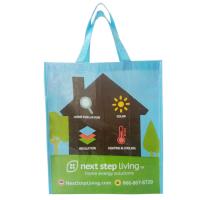 China Waterproof Advertising Non Woven 30x10x40cm 70gsm RPET Bag for sale