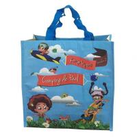 China 4 Color Printing 2.5x60cm 30x10x40cm 120gsm RPET Bag for sale