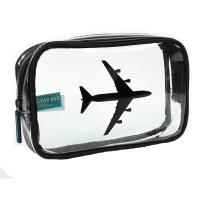 China OEM Clear Handle Cosmetic 18x5x8cm PVC Pencil Bag for sale