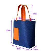 China Shopping 35x39.5cm Yellow 30x40x10cm Felt Tote Bag for sale