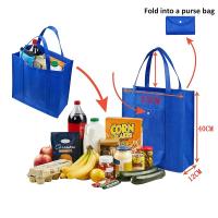 China Supermarket Handles 30cm 40x40x10cm Foldable Non Woven Bag for sale