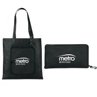 China Tote Zipped 80gsm 38X40cm Foldable Non Woven Bag for sale