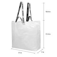 China Full Color OEM Supermarkets 30cm AZO Free 100gsm RPET Bag for sale